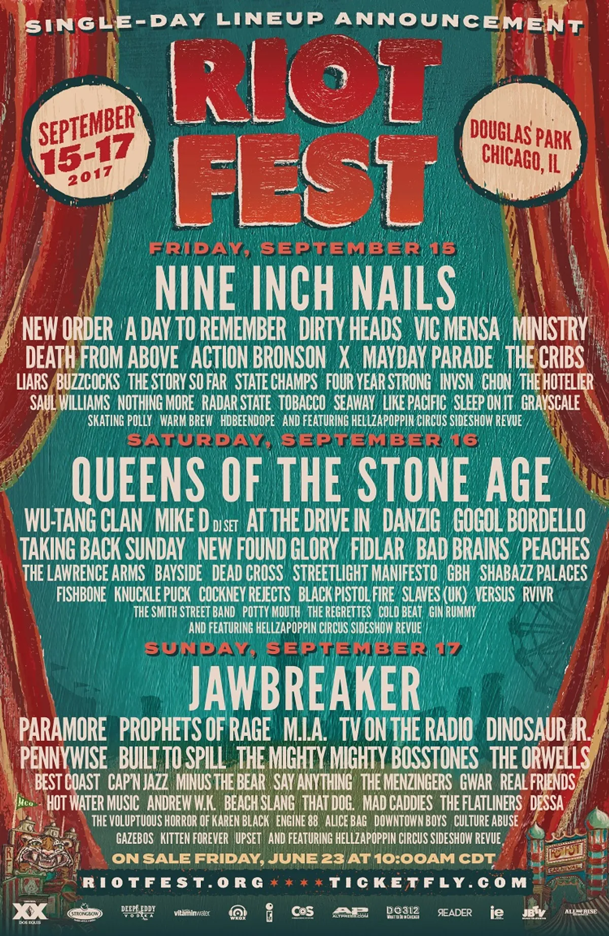 Riot Fest 2017 Has Announced Its Day Splits | Kerrang!