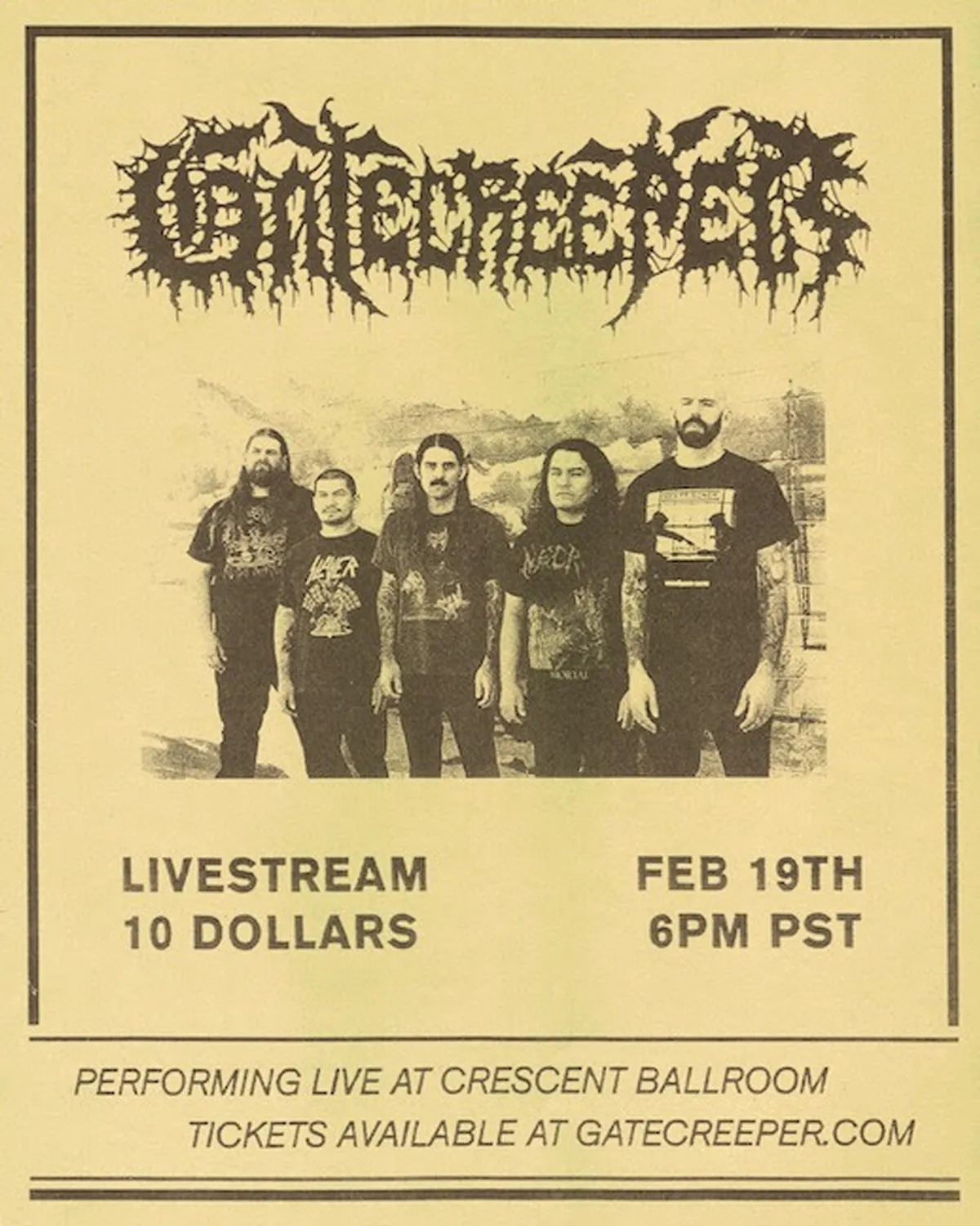 Gatecreeper announce upcoming livestream – their first gig… | Kerrang!