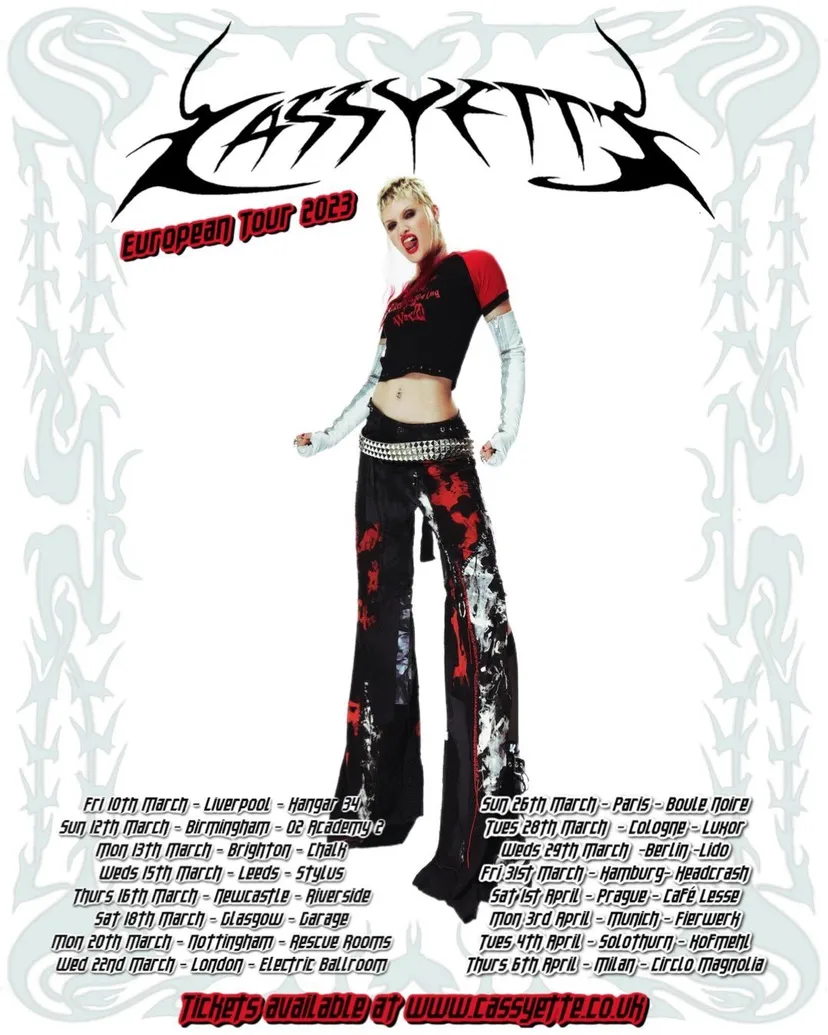 Cassyette announces biggest-ever UK and European headline… | Kerrang!