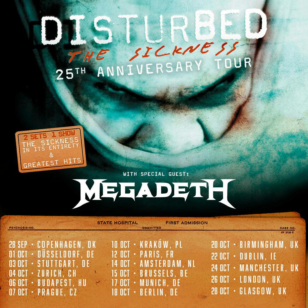 Disturbed announce UK and European The Sickness 25th… | Kerrang! Disturbed announce UK and European The Sickness 25th… | Kerrang!