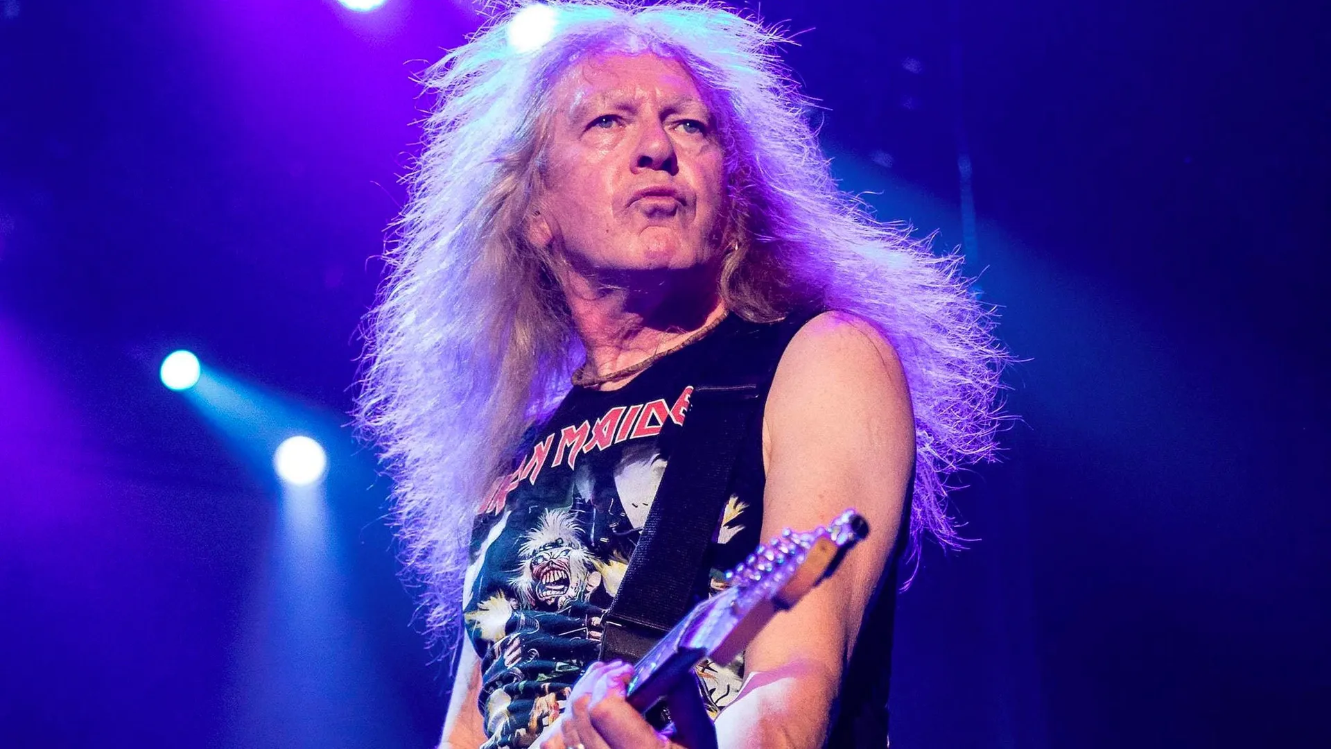 Watch Iron Maiden's Janick Gers Accidentally Hurl His… | Kerrang!