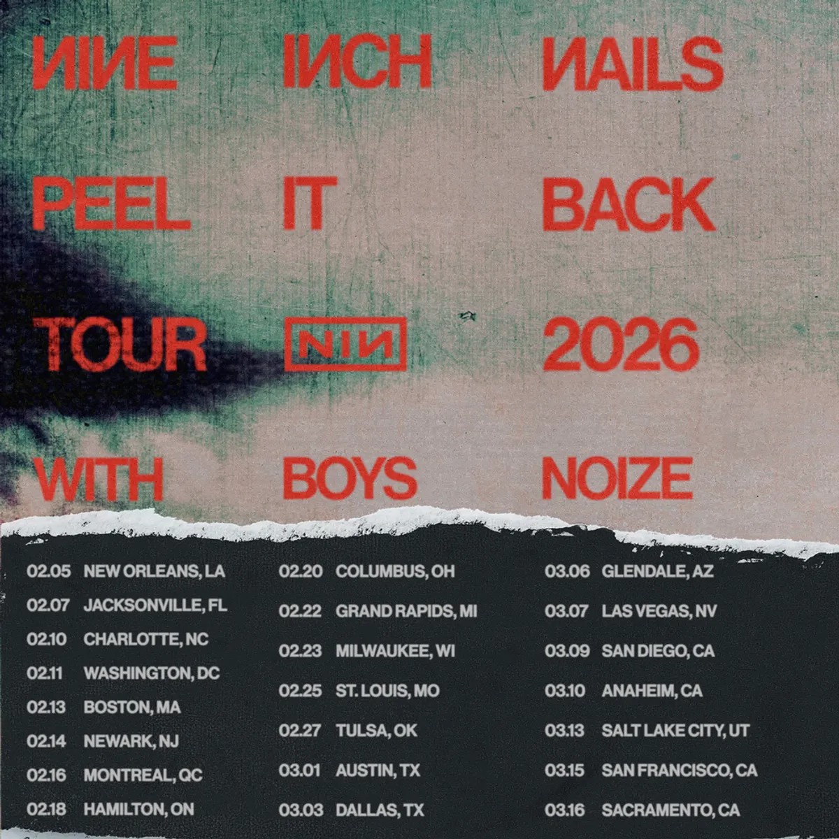 Nine Inch Nails announce 2026 Peel It Back North American… | Kerrang!