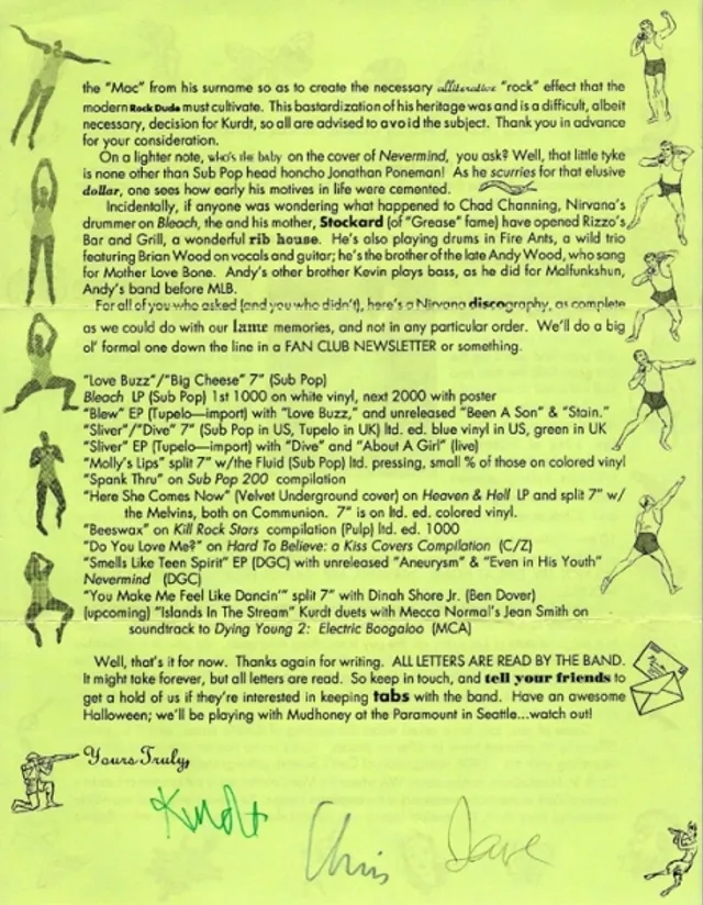 This Nirvana Fan Club Letter From 1991 Belongs In A Museum! | Kerrang!
