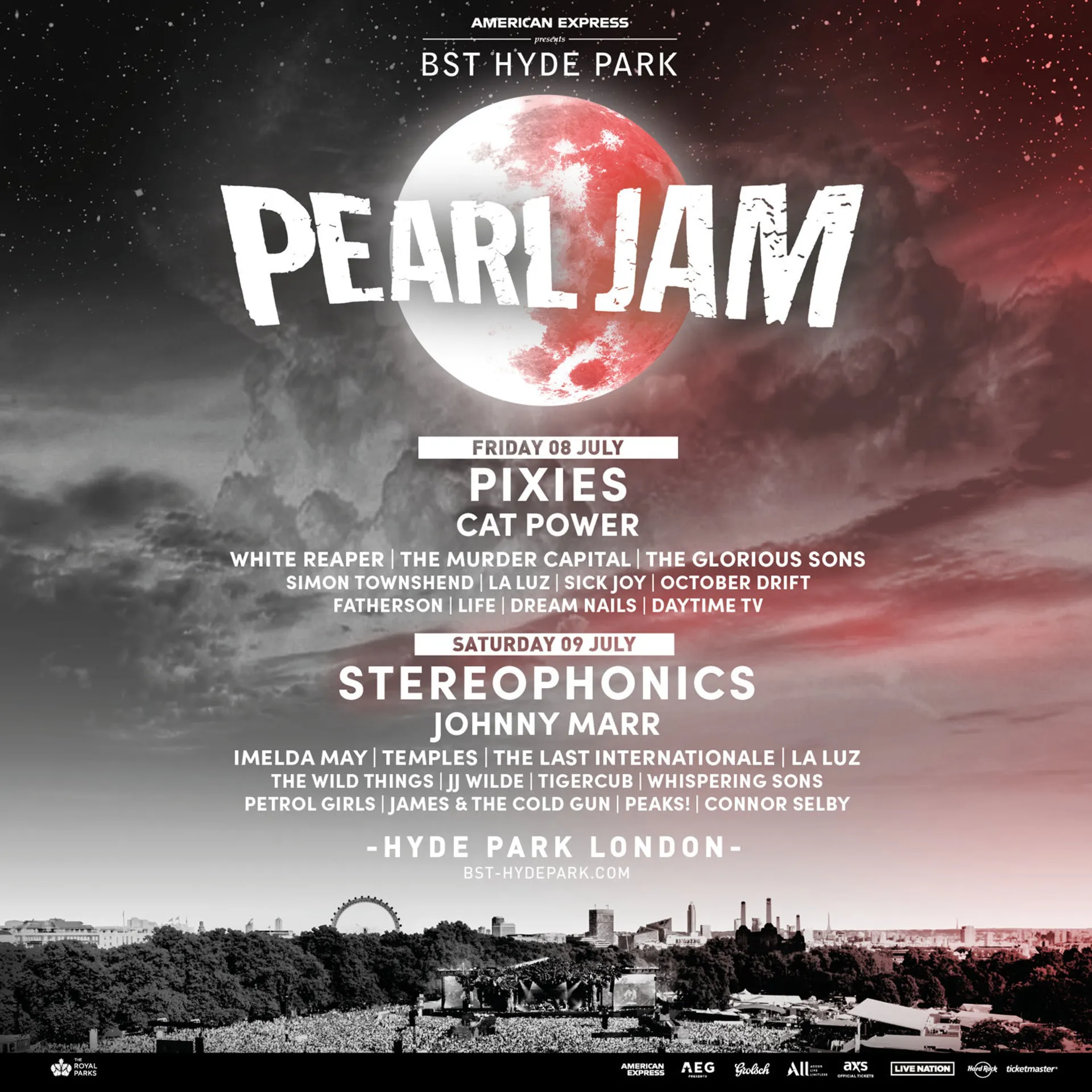 Pearl Jam confirm full line-up for massive BST Hyde Park… | Kerrang!