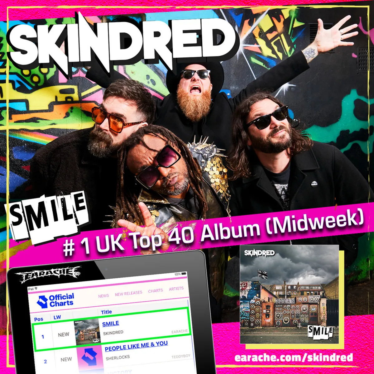 Skindred are at Number One in the UK midweek Official… | Kerrang!
