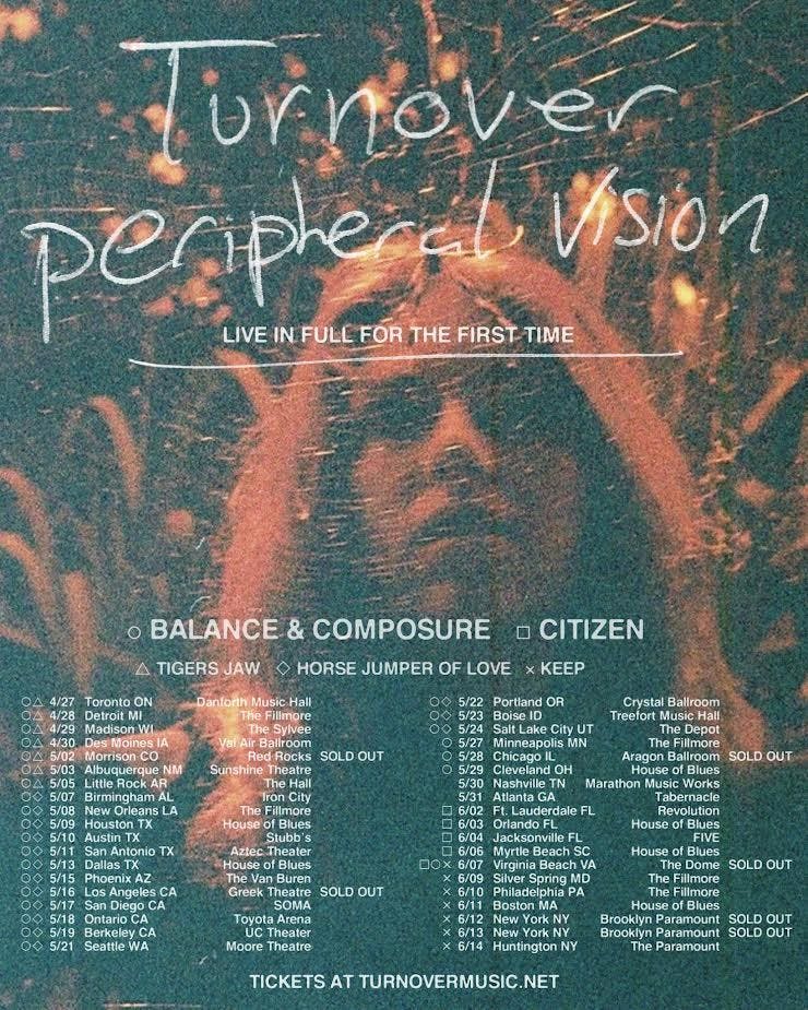 Turnover announce 38-date Peripheral Vision anniversary… | Kerrang! Turnover announce 38-date Peripheral Vision anniversary… | Kerrang!