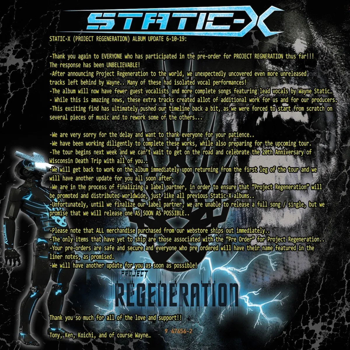 Static-X Will Delay Their New Album | Kerrang!